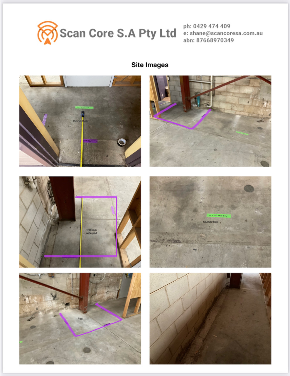 Report Examples – Scan Core S.A Pty Ltd