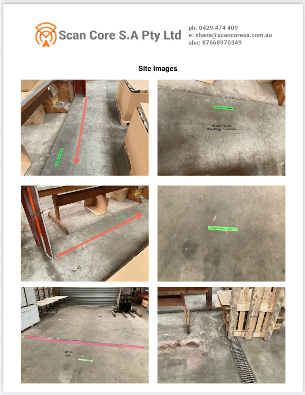 Report Examples – Scan Core S.A Pty Ltd